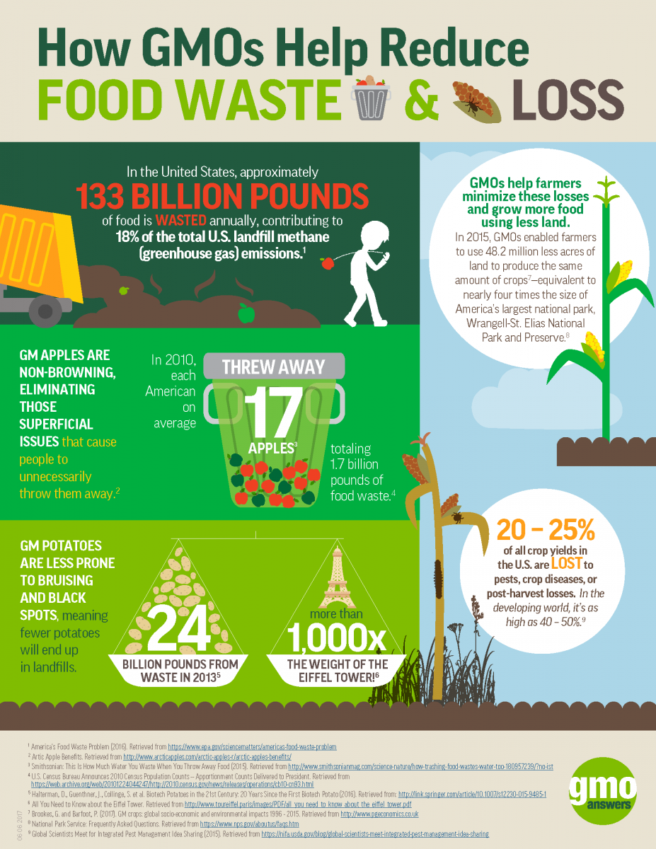 INFOGRAPHIC: How GMOs Help Reduce Food Waste & Loss | GMO Answers